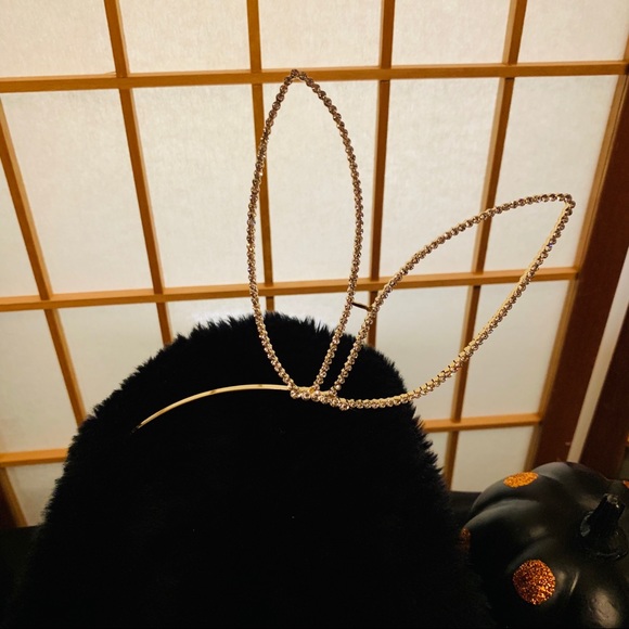 Accessories | Rhinestone Bunny Ears Headband | Poshmark